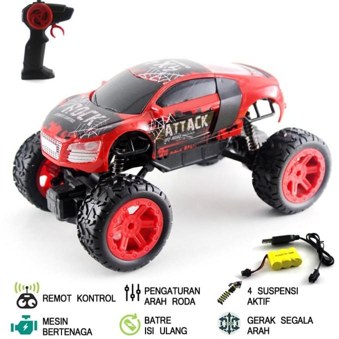Jual Mobil Remote Kontrol Rc Offroad Attack | Shopee Indonesia