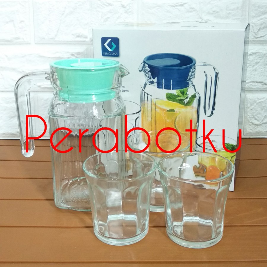 Jual Drink Set PCLS 620/4-2 / Pitcher + Gelas Kaca Set / Teko Gelas ...