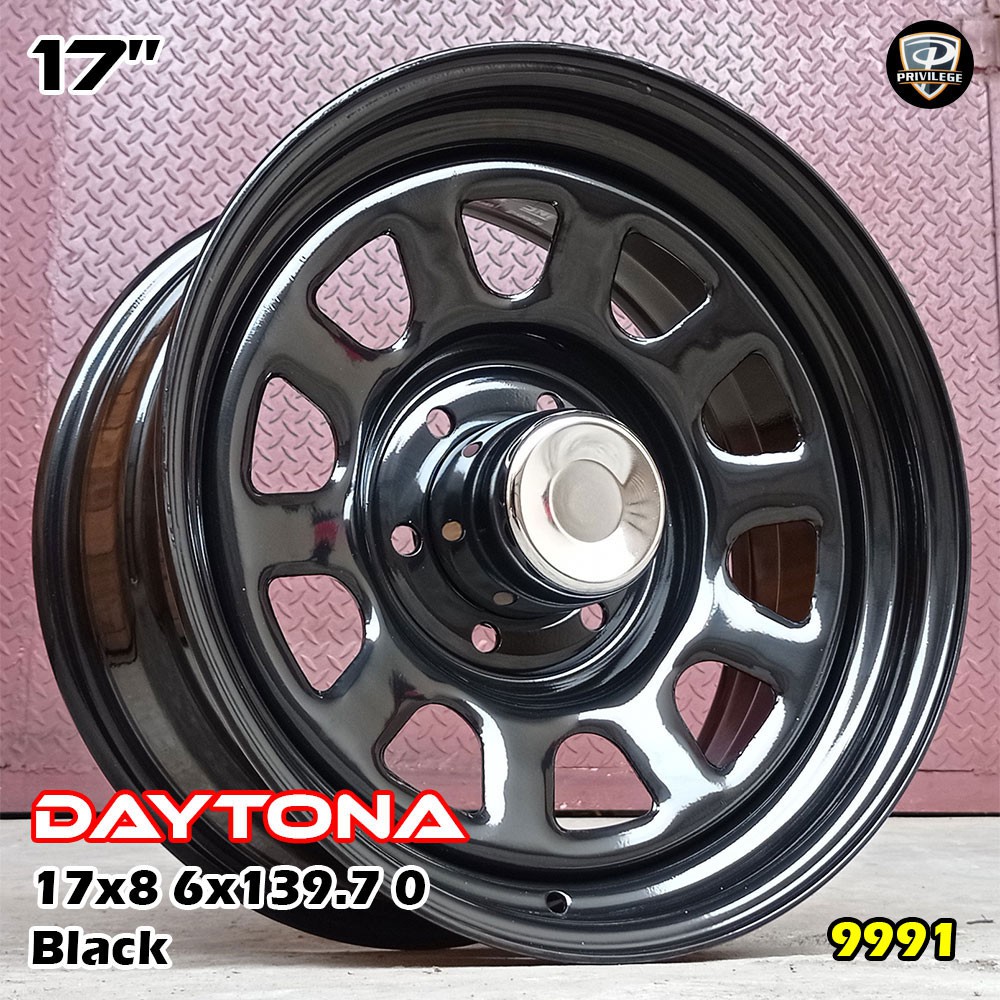 Jual Velg Mobil OFFROAD DAYTONA Black Ring 17 Lebar 8 Baut PCD 6x139.7 ...