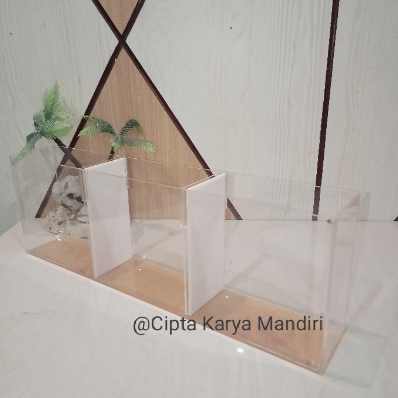 Jual Promo Soliter Akrilik Cupang 3 Kamar 30 x 6 x 12 cm Akuarium ...