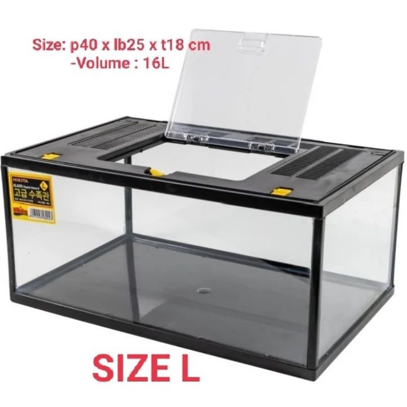 Jual Aquarium Akrilik NIKITA GLASS Reptile Home 2 Size L/KANDANG REPTIL/KANDANG LANDAK MINI ...