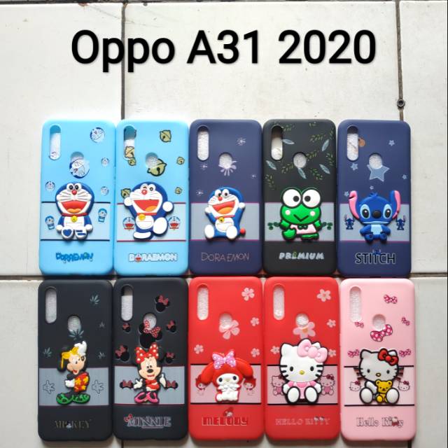 Jual Softcase karakter boneka timbul Oppo A31 2020 Doraemon keropi ...