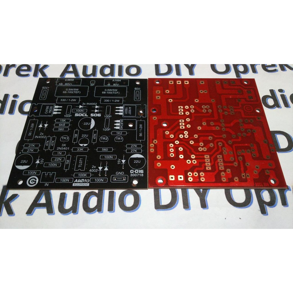 Jual DIY PCB AMPLI MONOBLOCK POWER AMPLIFIER MONO OCL SOCL 506 TEF ...