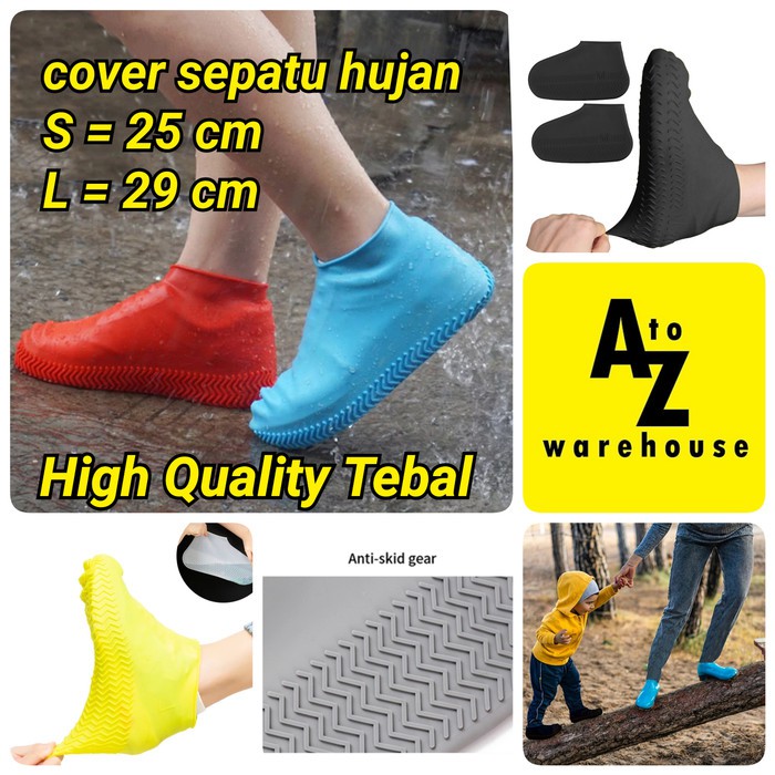 Jual Jas Hujan Sepatu Cover Anti Air Cover Sepatu Waterproof Anti Licin ...