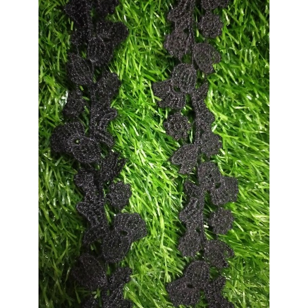 Jual renda giper hitam 3cm | Shopee Indonesia