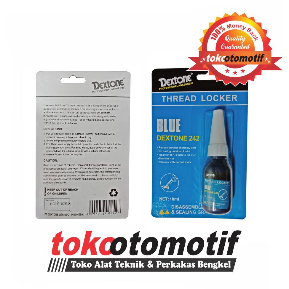 Jual Dextone Thread Locker 242 (lem) 10 ML / Lem Khusus Baud / Baut ...