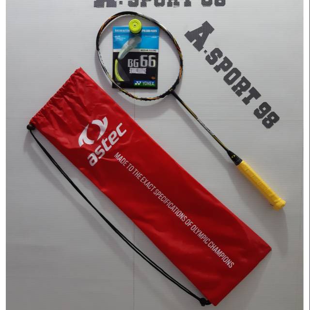 Jual RAKET BADMINTON ORIGINAL ASTEC TORNADO 600 BLACK | Shopee Indonesia