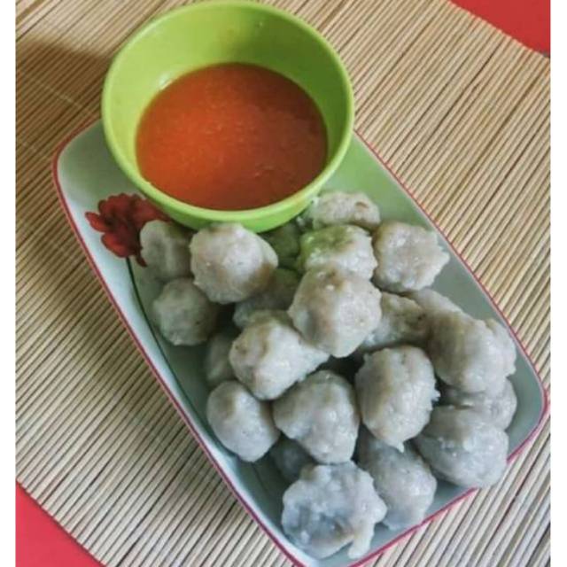 Jual Bakso cilok Ayam premium plus saos sambel isi 20 | Shopee Indonesia