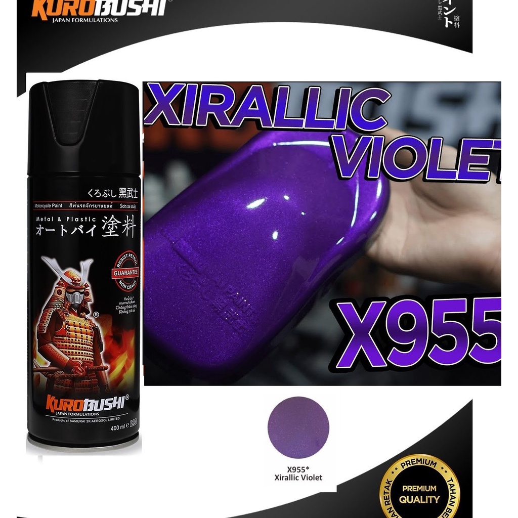 Jual Cat Semprot Pilox Pilok New Colours Samurai Paint Kurobushi - X955 ...