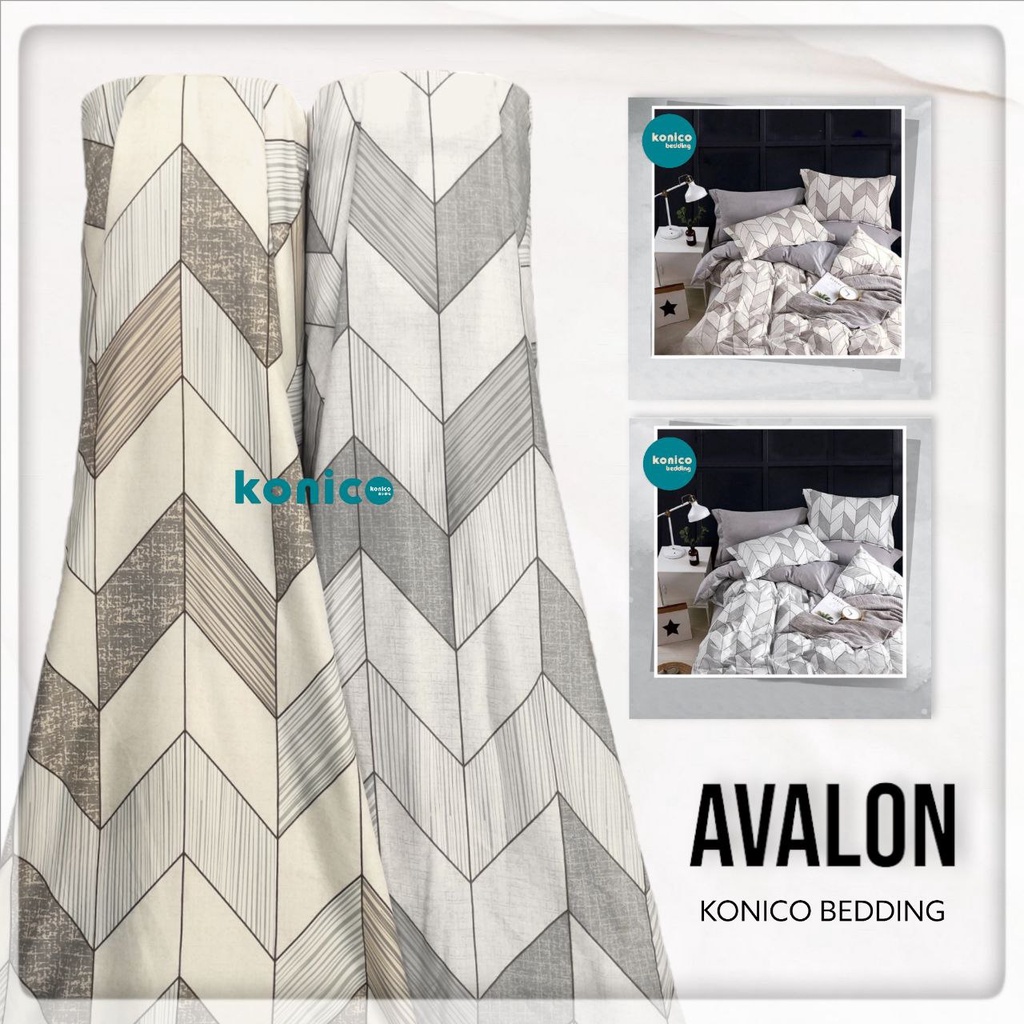Jual KONICO Bahan Kain Sprei Bahan MIKROTEX Motif MINIMALIS AVALON Meteran (kain meteran ...
