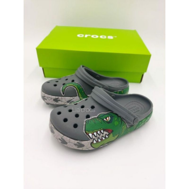 Jual Crocs anak anak Dino / sendal Crocs anak | Shopee Indonesia