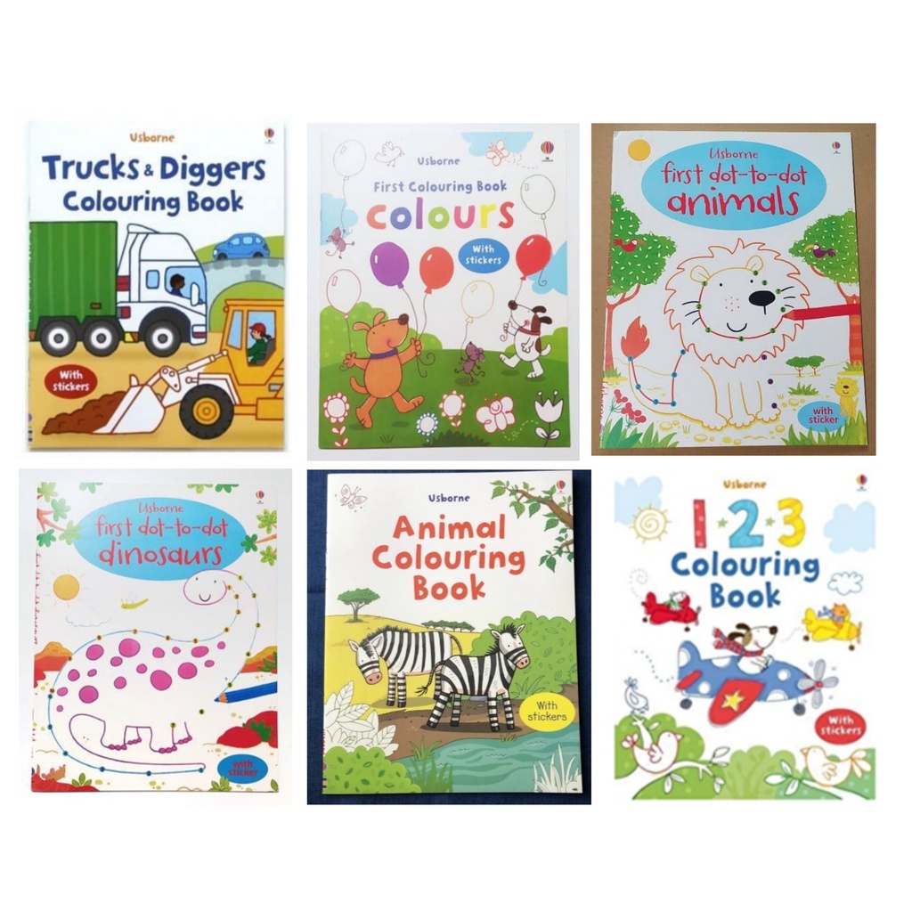 Jual Buku mewarnai usborne/ First coloring books | Shopee Indonesia