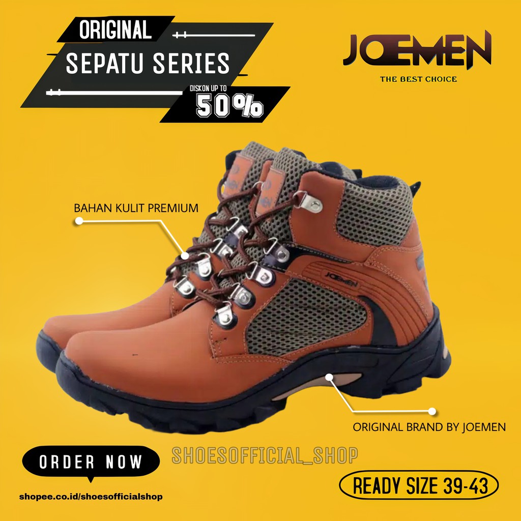 Jual [ORIGINAL] SEPATU SAFETY BOOT BOOTS HIKING GUNUNG TALI PREMIUM ...