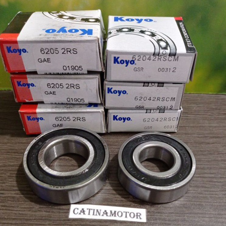 Jual BEARING SET RODA DEPAN LUAR DALAM CARRY ST100 6204 6205(1 SET 1 ...