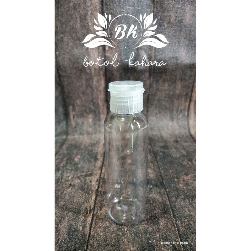 Jual Botol bening 100ml / 100 ml - FLIPTOP ( Bisa Satuan ) | Shopee ...