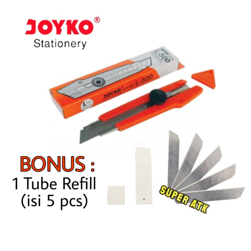 Jual CUTTER JOYKO L-500 (BESAR) (FREE 1 TUBE REFILL) | Shopee Indonesia