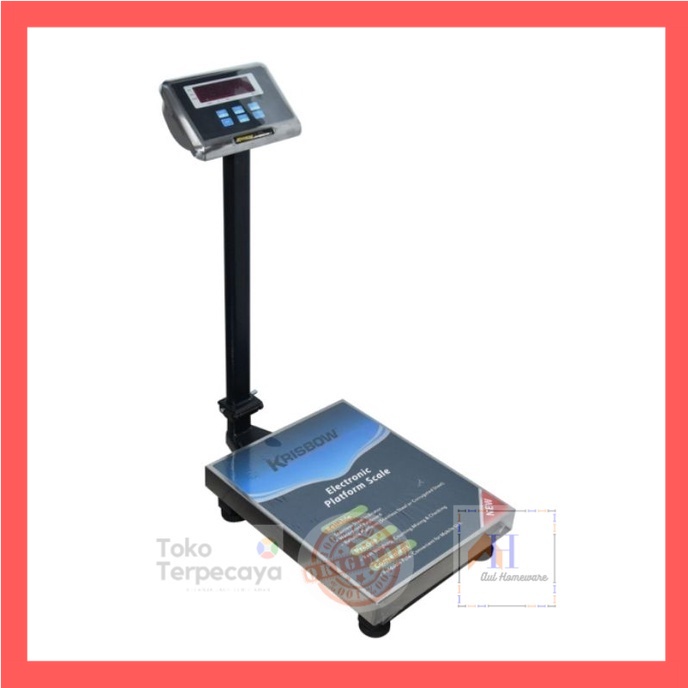 Jual Timbangan Barang/Krisbow Timbangan Barang Digital Dengan Tera 150 Kg Dan 300 Kg | Shopee ...