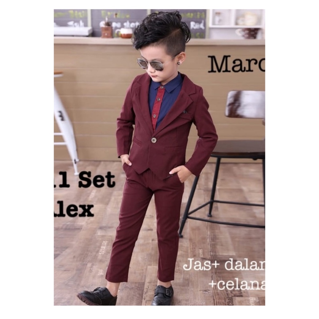 Jual SET ALEX KIDS usia 3-9thn SET JAS KATUN ANAK SET JAS PESTA ANAK ...
