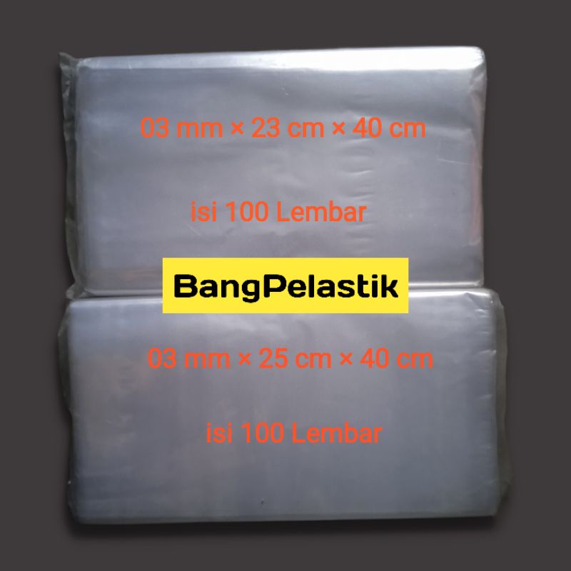 Jual KANTONG PLASTIK PP 03×23×40 03×25×40 PLASTIK BENING PLASTIK KILOAN PLASTIK PACKING PLASTIK ...