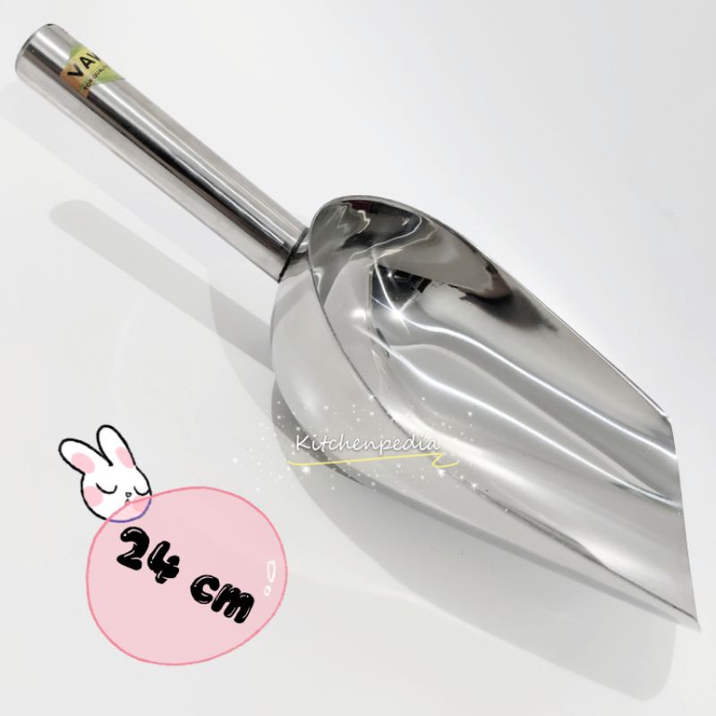 Jual Serokan / Skop Es Batu Stainless / Sekop Es (24 cm) | Shopee Indonesia