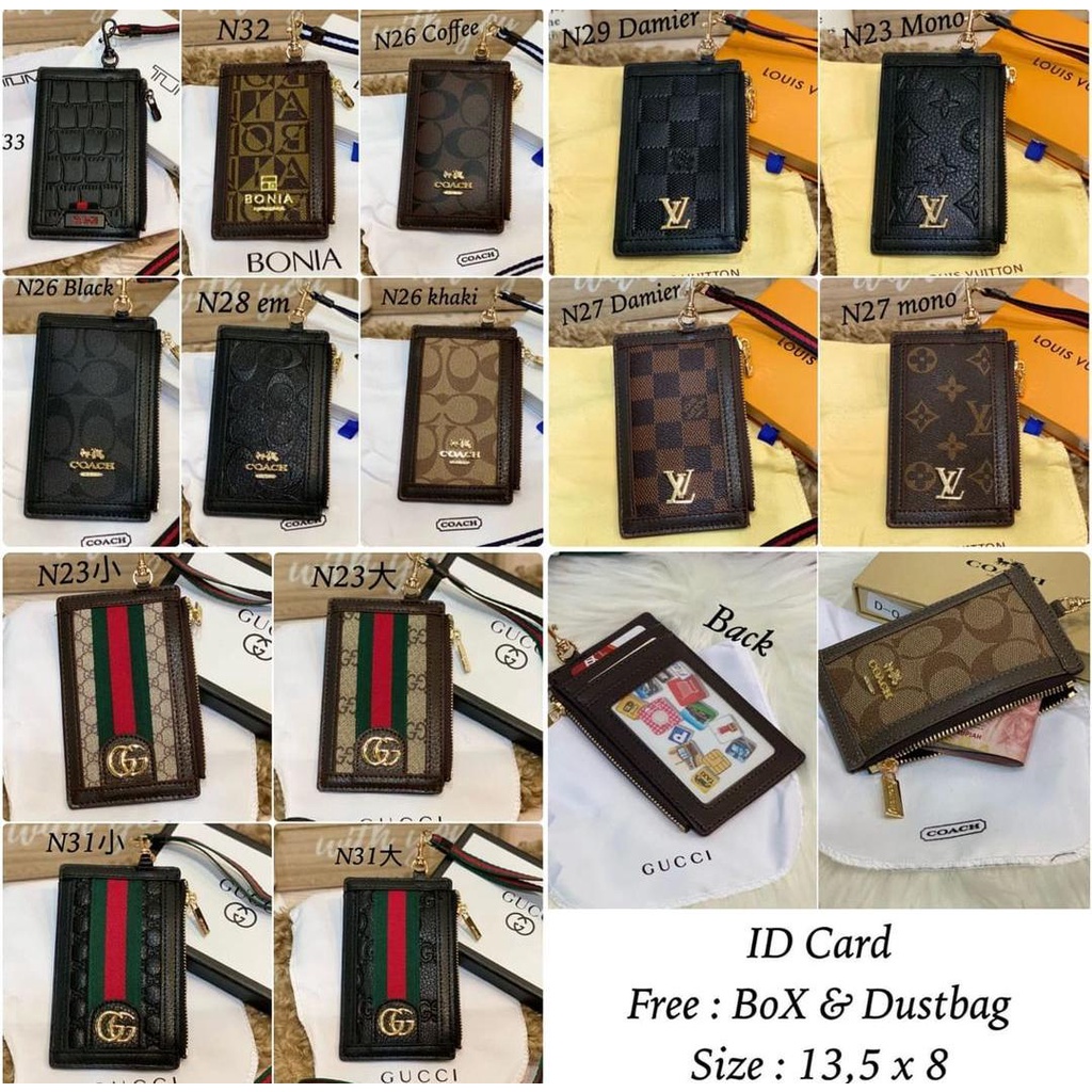Jual dompet ID CARD FREE BOX&DUSTAG UK 14X8 CM | Shopee Indonesia