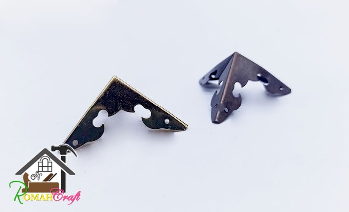 Jual Siku ornament besi 3cm Sikuan dekorasi kotak box corner box 30mm A ...