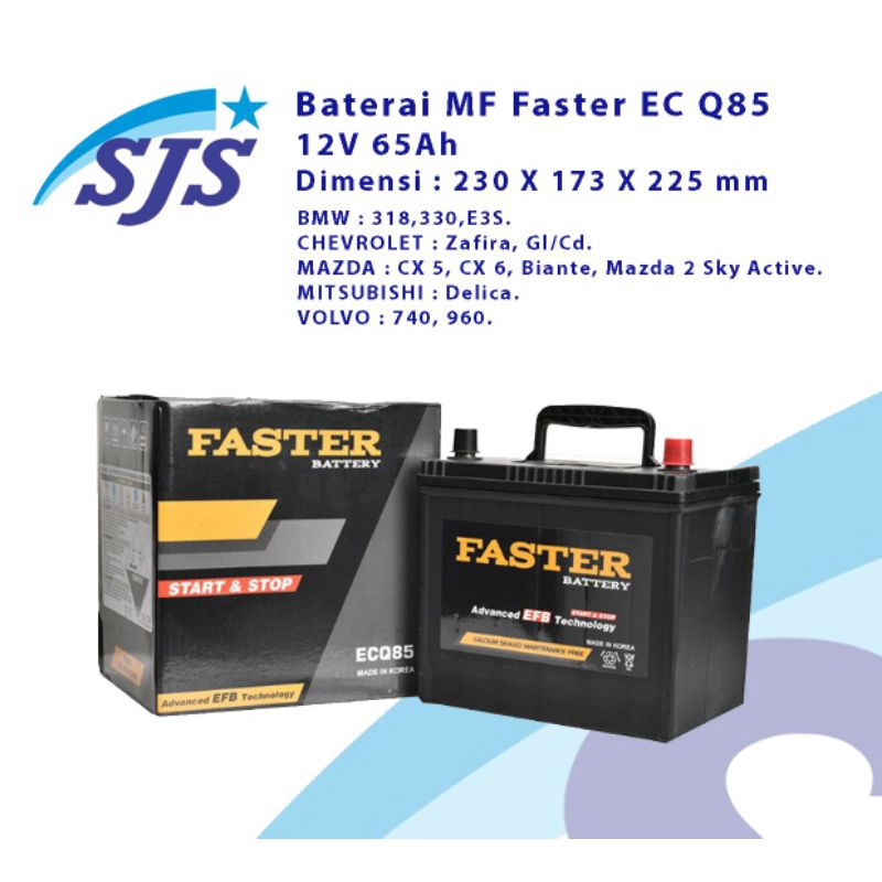 Jual Aki SMF Q85 Faster New Korea type kering mobil mazda Start stop engine | Shopee Indonesia