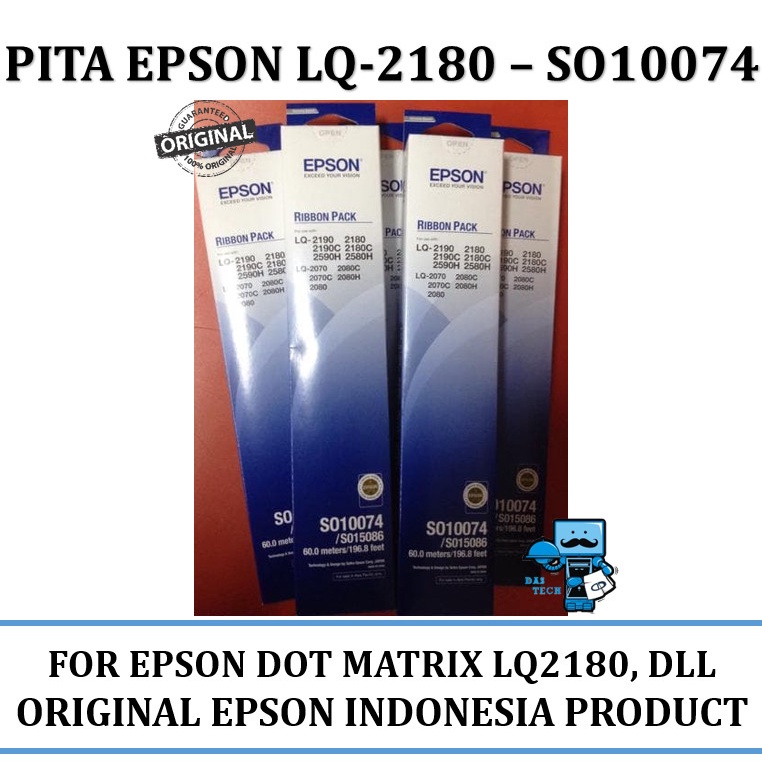 Jual Pita Refill Original Epson Ribbon Cartride Dot Matrix LQ-2180 ...