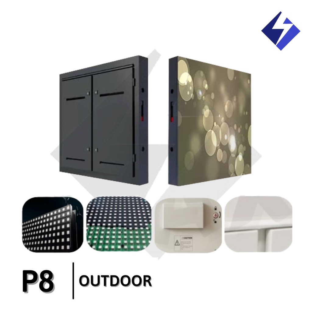 Jual P8 Outdoor Led Screen Videotron Cabinet 96 x 96 cm Full Set ...