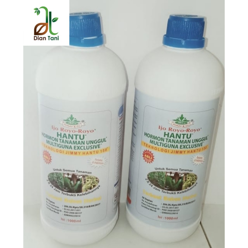 Jual Pupuk hantu multiguna Pupuk 1 liter Jimmy zpt hantu tutup biru ijo ...