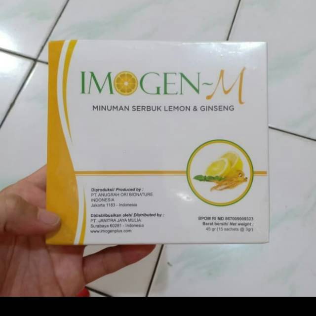 Jual imogen m / IMOGEN-M minuman serbuk rasa lemon & ginseng | Shopee ...