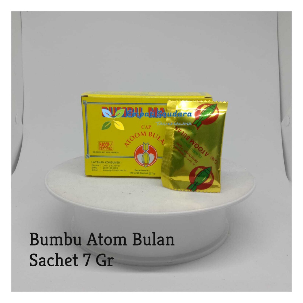 Jual BUMBU PENYEDAP RASA MERK ATOM BULAN SACHET 7 GR | Shopee Indonesia