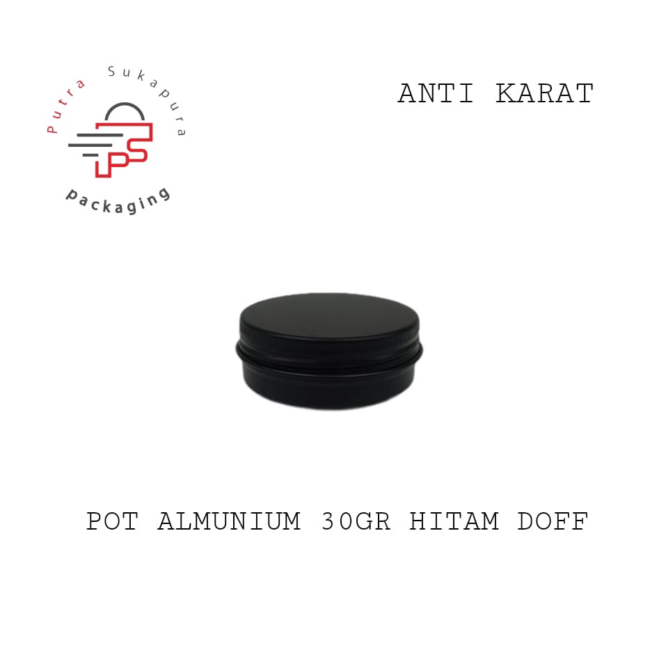 Jual pot kaleng 30gr / pot pomade 30gr /pot alumunium 30gr - silver dan ...