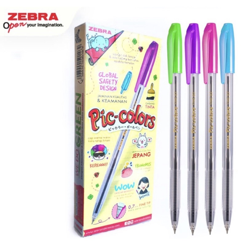 Jual BULPOINT ZEBRA PIC COLORS ( Isi 12 biji ) | Shopee Indonesia