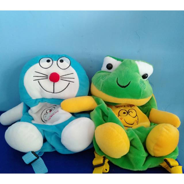 Jual Tas boneka karakter doraemon dan hello kitty | Shopee Indonesia