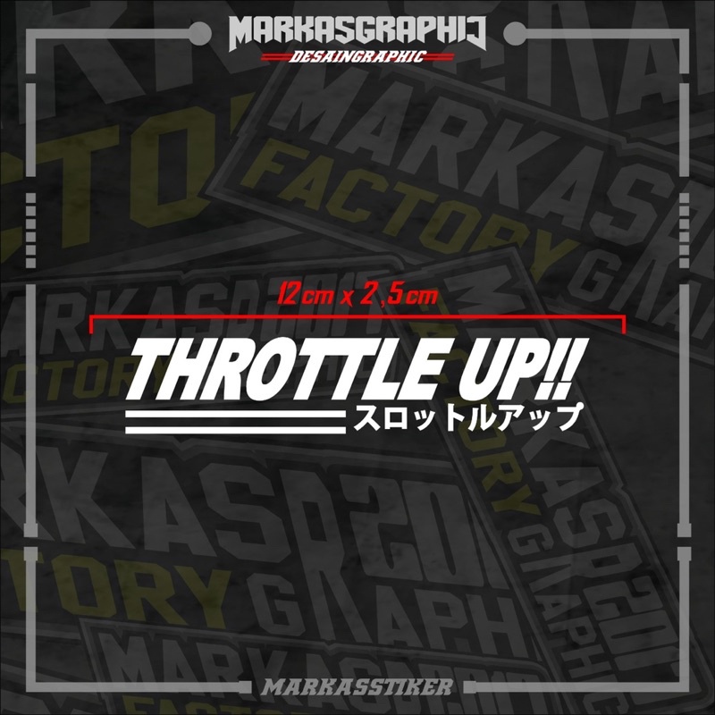 Jual STIKER CUTTING THROTTLE UP!! | Shopee Indonesia