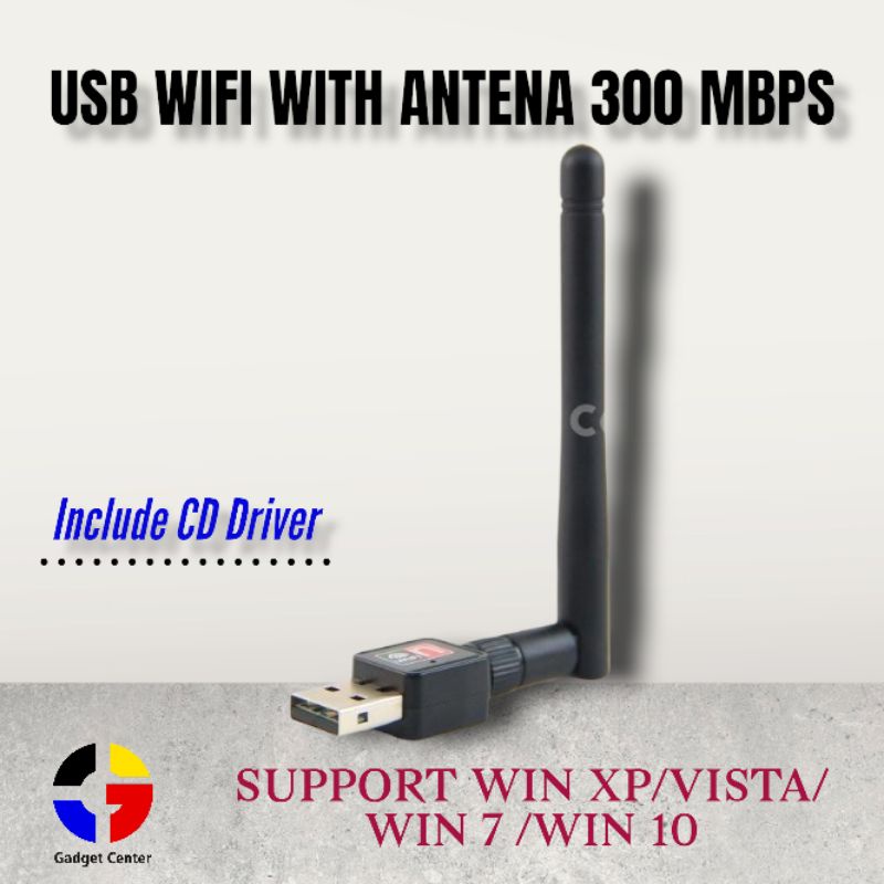 Jual Adapter Dongle & Antena Mini 300Mbps USB WiFi LAN Tanpa Kabel 802 ...