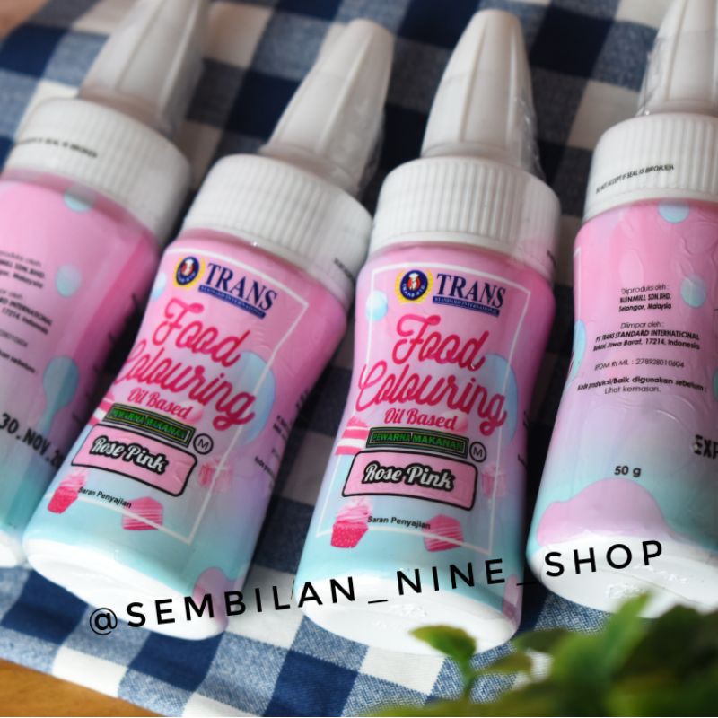 Jual TRANS FOOD COLOURING OIL BASED 50 Gram Pewarna Makanan Food Grade ...
