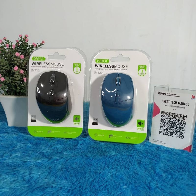 Jual Mouse Wireless Robot M320 (Gratis Battrei) | Shopee Indonesia