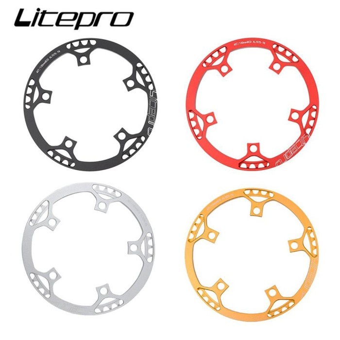 Jual Litepro Ultralight Bicycle Chainring B01 BCD 130mm Single Crank - 53T | Shopee Indonesia
