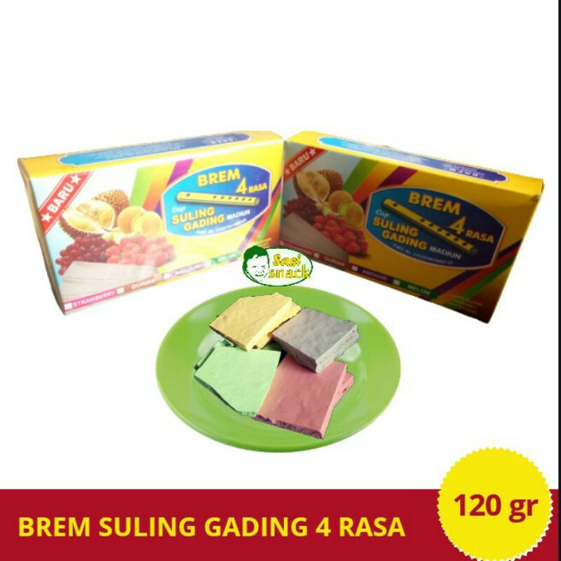 Jual BREM SULING GADING Original dan 4 Rasa 125 gr | Shopee Indonesia