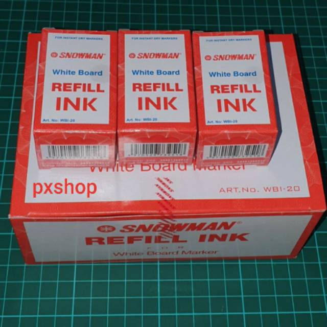 Jual Tinta Spidol Whiteboard Snowman / Refill Ink Whiteboard Snowman ...