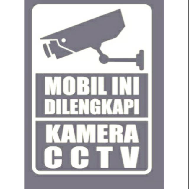Jual STICKER DESAIN MOBIL INI DILENGKAPI KAMERA CCTV | Shopee Indonesia
