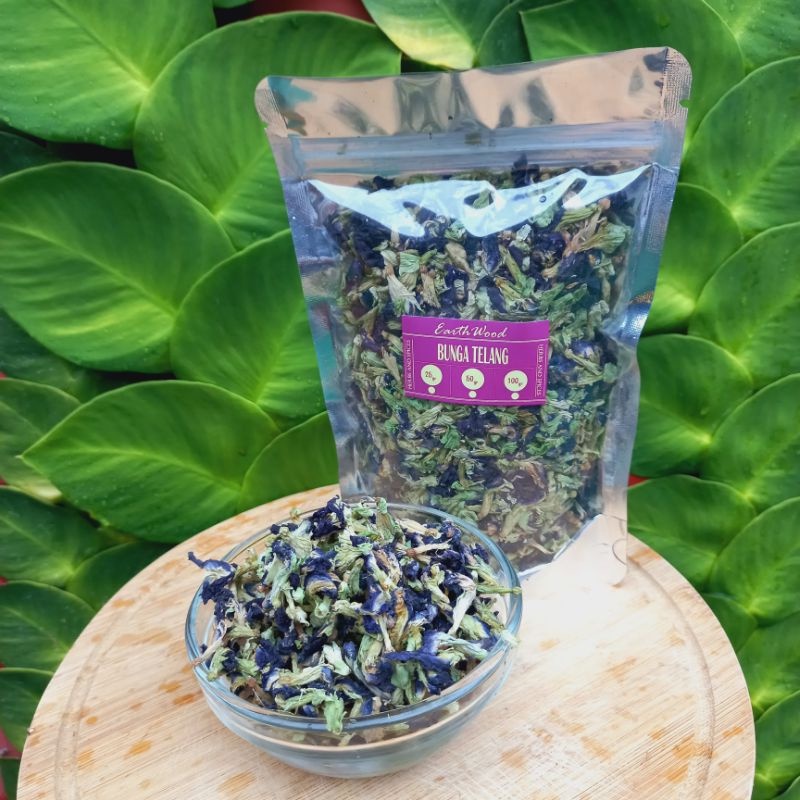 Jual Bunga telang kering / Dried Butterfly pea flower | Shopee Indonesia