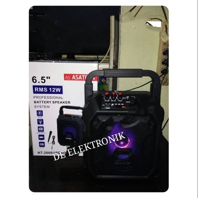Jual SPEAKER PORTABLE ASATRON HT 2666 SPEAKER USB WIRELESS | Shopee ...