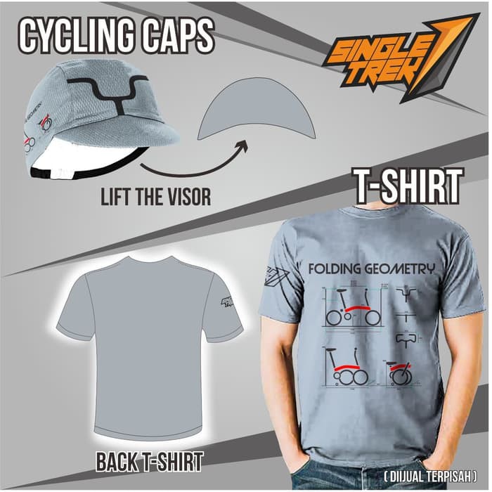 Jual Lp Kaos Sepeda Folding Geometry Sepeda Lipat Brompton Seli Dahon ...