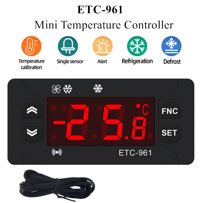Jual Produk PreOrder ETC-961 Mini Temperature Controller Microcomputer thermostats Digital ...