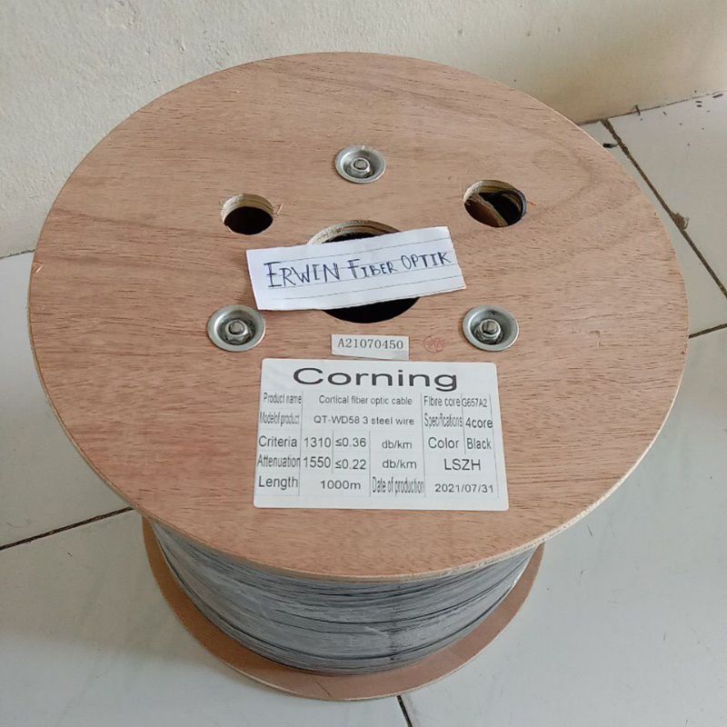 Jual Kabel Dropcore 4 core 3 Sling 1000m / kabel 4 core 3 seling ...