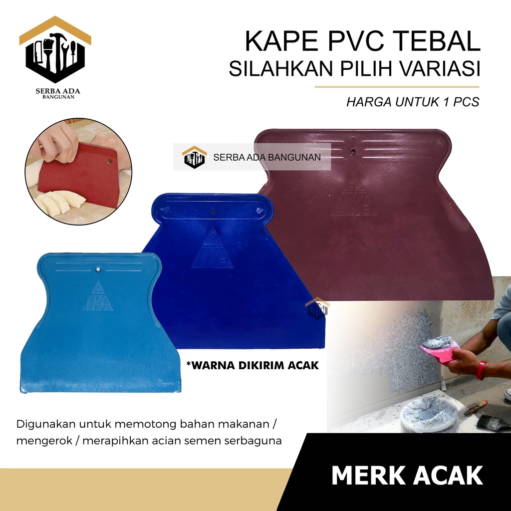 Jual SAB KAPE PLASTIK 5 7 9 INCH DEMPUL TEMBOK DENGAN KOMPON / SCRAPPER ...
