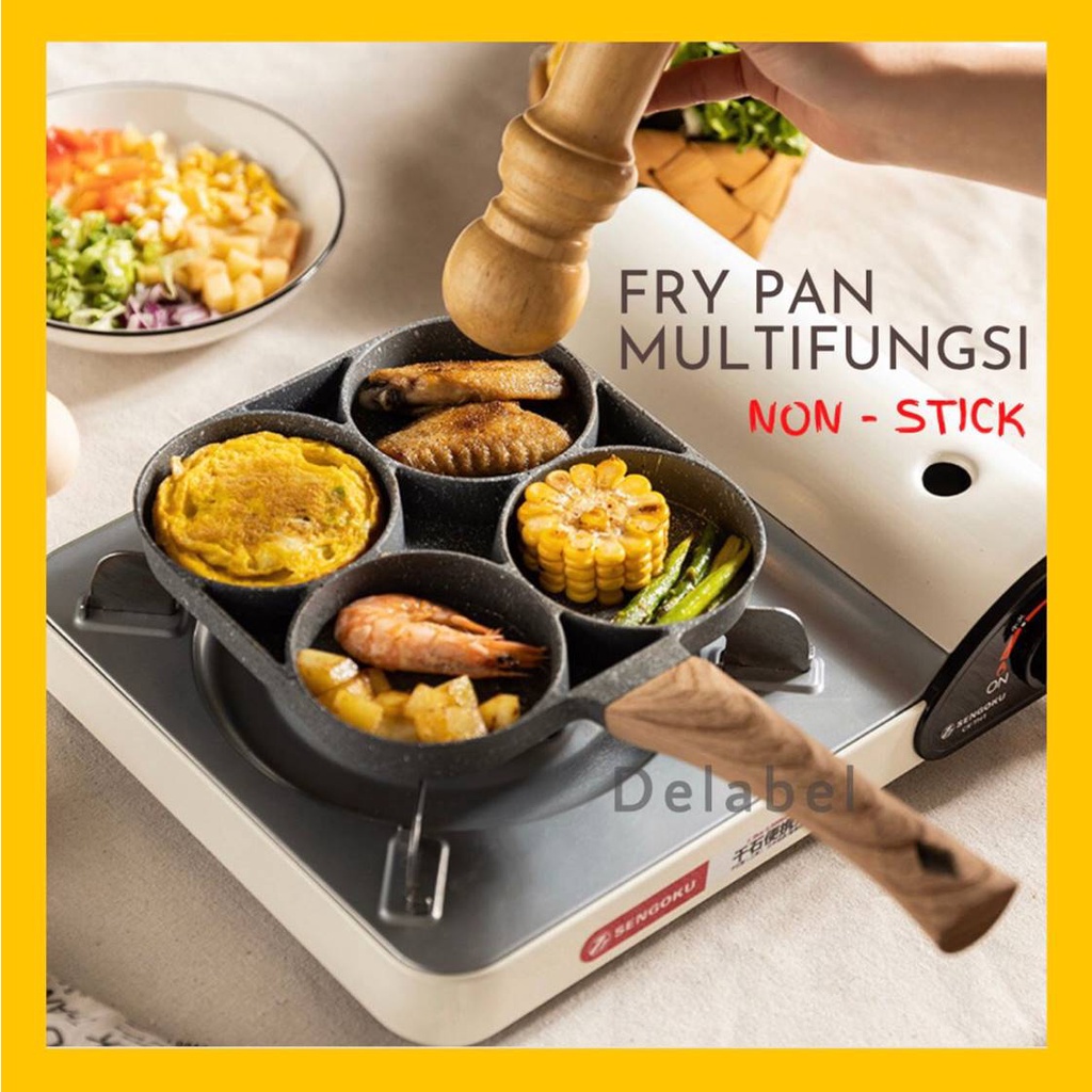 Jual 4 Hole Frying Pan / Cetakan Telor Wajan Cetakan Pancake Pan ...